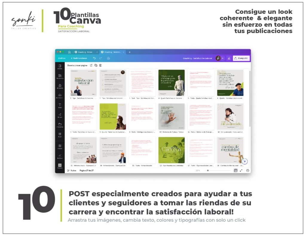 10 Plantillas de Coaches o Mentores enfocadas en Satisfacción Laboral ...